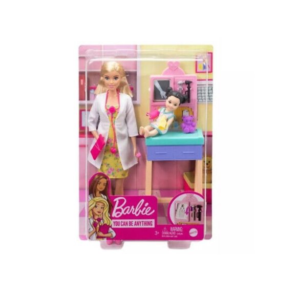 Barbie | Toys | Career Barbie Pediatrician Doctor Doll And Toddler Exam ...